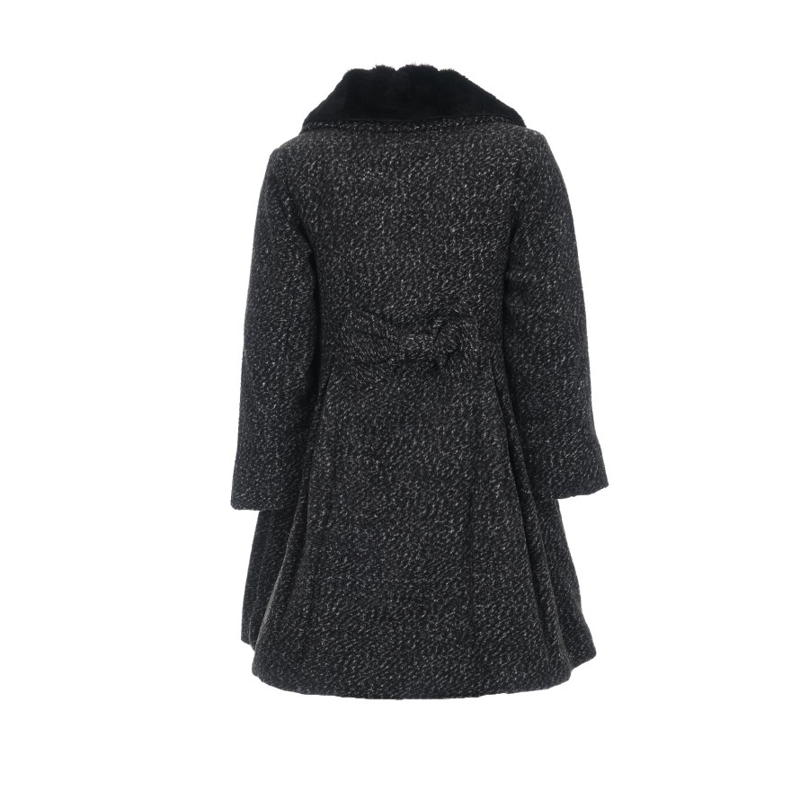 Παιδικό παλτό για κορίτσια Ebita μαύρο Ebita